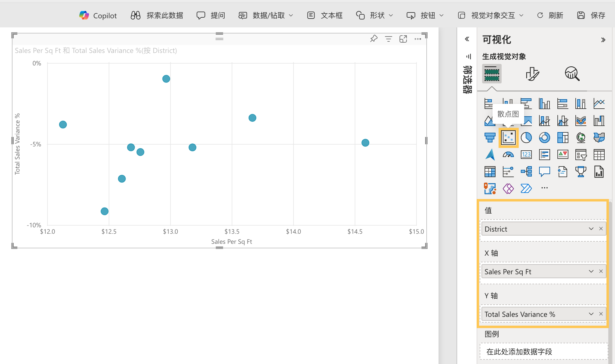 Power BI 微课堂 | 第50课：创建散点图、气泡图和点阵图 -优阅达大数据生态