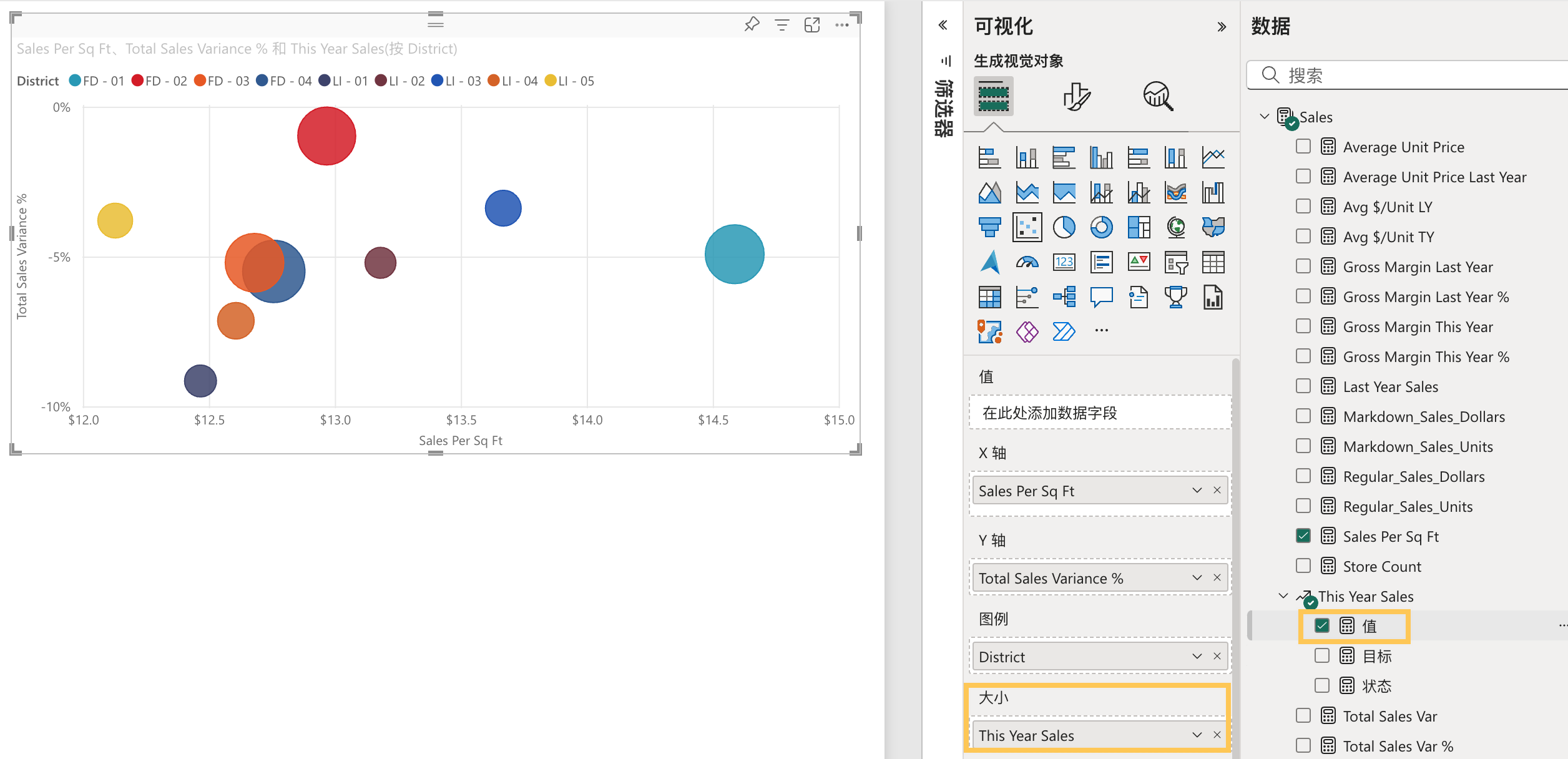 Power BI 微课堂 | 第50课：创建散点图、气泡图和点阵图 -优阅达大数据生态